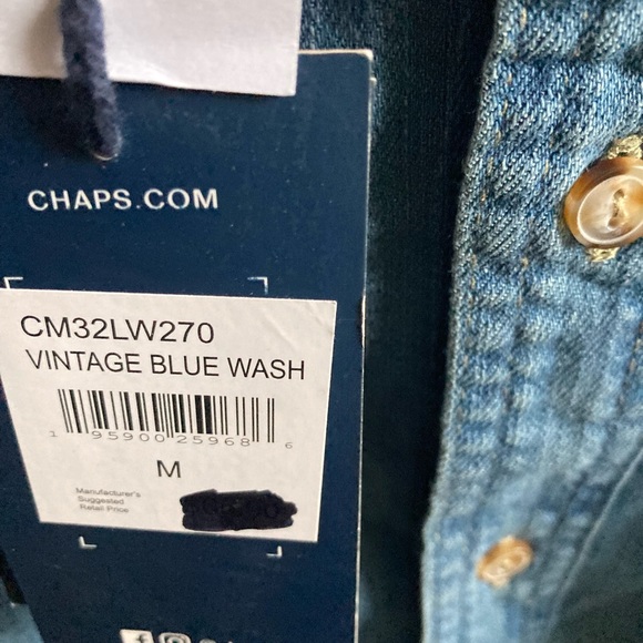 Chaps | Shirts | Mens Chaps Denim Long Sleeve Button Front Shirt ...